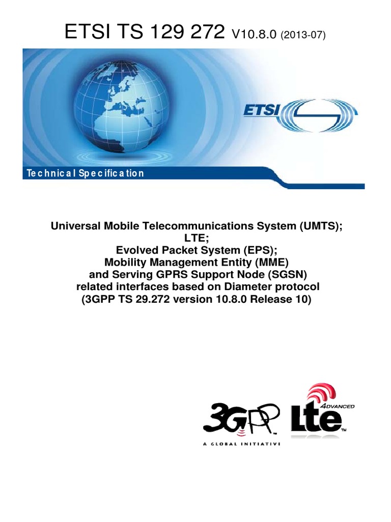 3gpp S6a v10 | PDF | 3 Gpp | Internet Protocols
