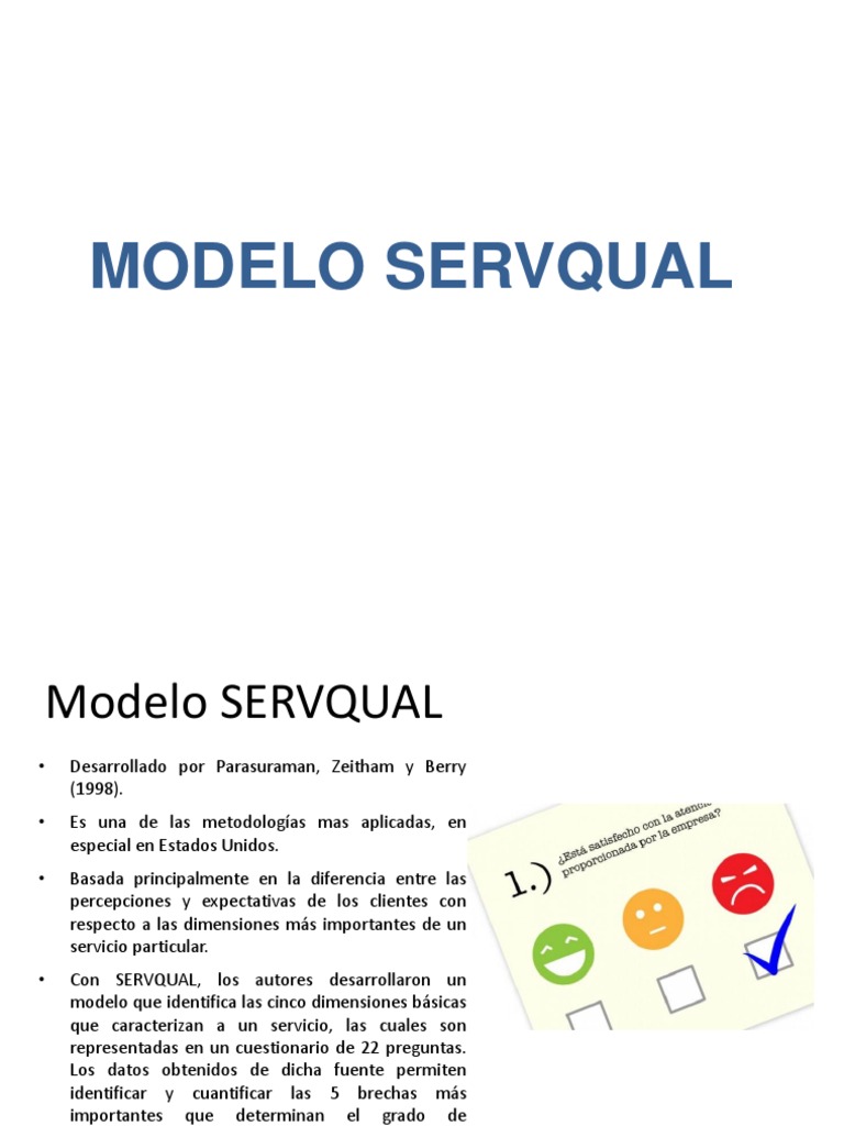 Modelo Servqual | PDF | Hotel | Calidad (comercial)