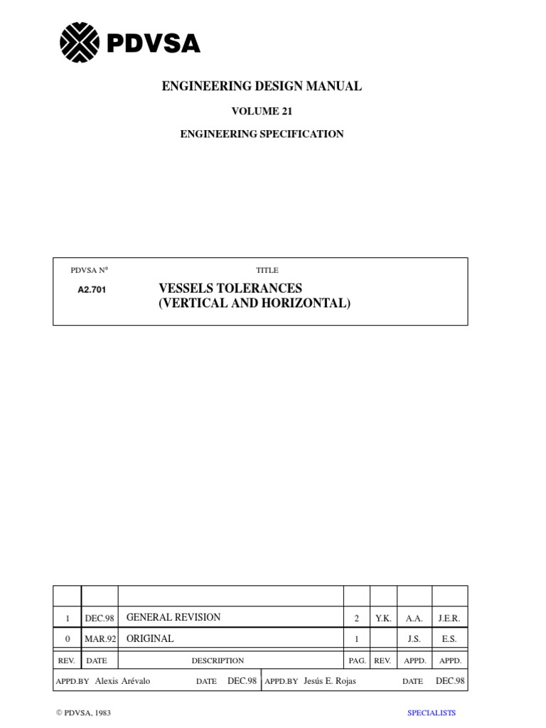 Vessel Fabrication Tolerances Guide | PDF | Mechanical Engineering | Nature