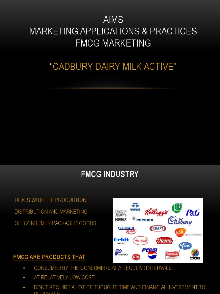 FMCG Marketing Cadbury | PDF | Swot Analysis | Dairy