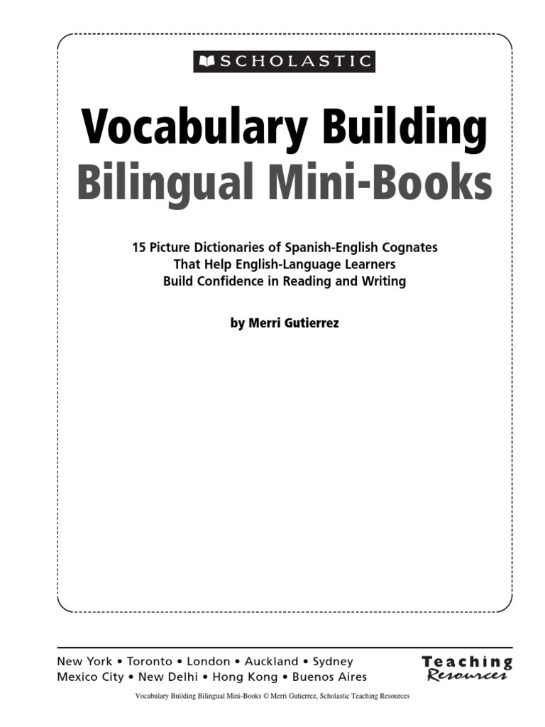 Vocabulary Building Bilingual Mini Books | PDF | Second Language ...