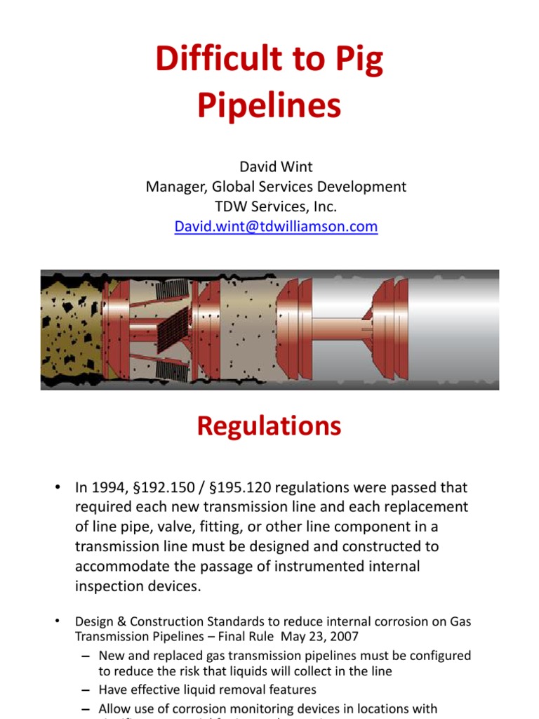 Pipeline Integrity and Difficult To Pig Pipelines | PDF | Pipeline ...