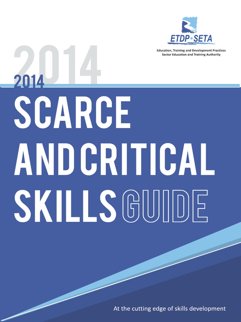 ETDP SETA Scarce and Critical Skills Guide 2014 | PDF | Educational Technology | Teachers