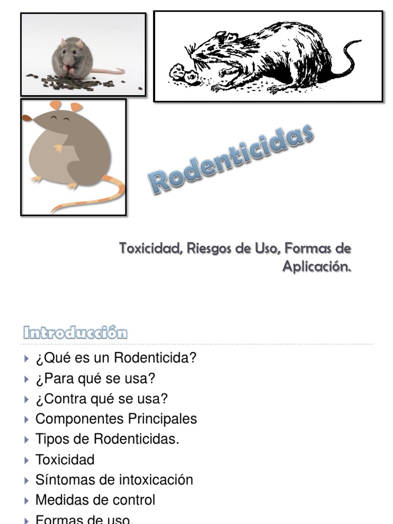 Rodenticidas | Rata | Toxicidad