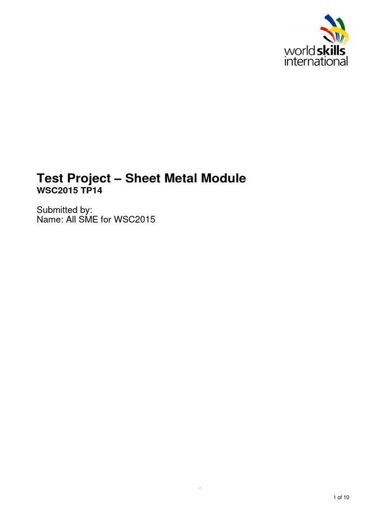 Test Project Sheet Metal | PDF | Sheet Metal | Rivet