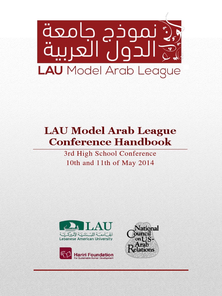 LAU Model Arab League Handbook 2014 | PDF | Citation