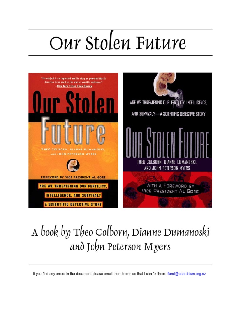 Our Stolen Future Theo Colborn | PDF | Testicle | Estrogen