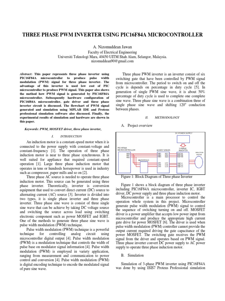 Three Phase Inverter | PDF | Power Inverter | Mosfet