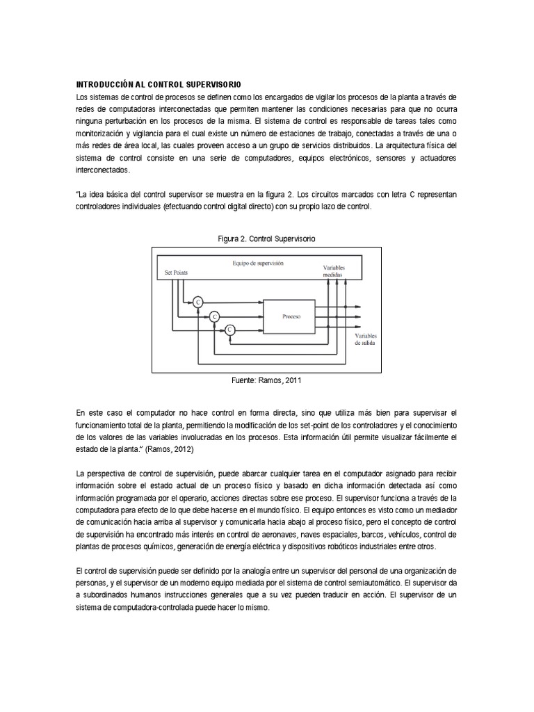 Introducción Al Control Supervisorio | PDF | Sistema de control ...