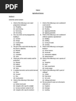 Form One Agriculture Notes PDF | PDF | Weathering | Soil