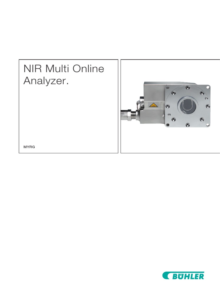 Brochure MYRG NIR Multi Online Analyzer 2013 en | PDF | Infrared | Sensor