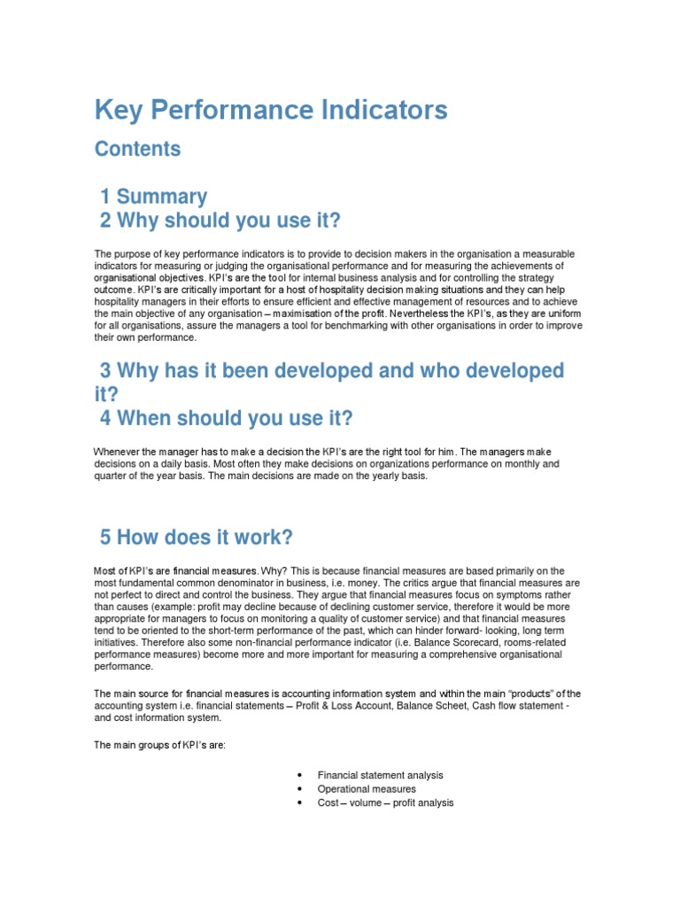 A Comprehensive Guide to Key Performance Indicators for Measuring ...