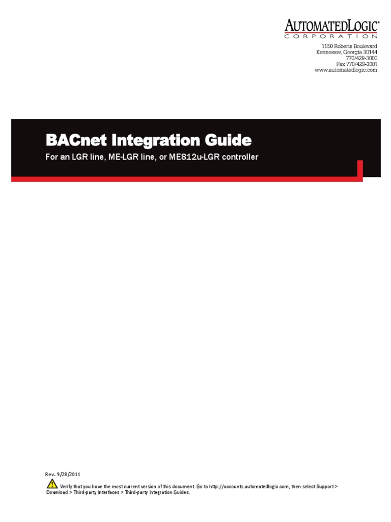 BACnet Integration Guide | PDF | Ip Address | Computer Network