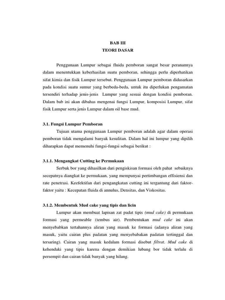 Lumpur Pemboran | PDF | Griya & Taman