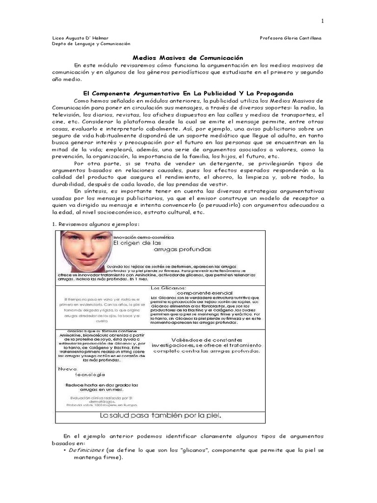 La Argumentación y La Publicidad | PDF | Argumento | Propaganda