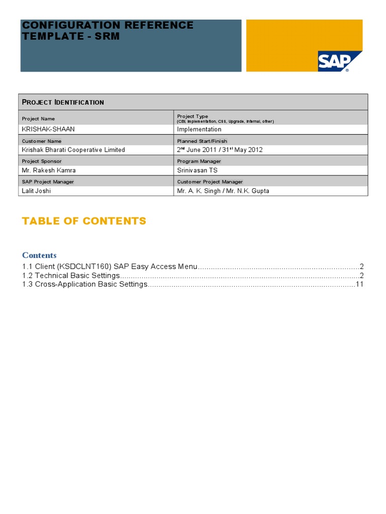 SAP SRM Implementation Guide | PDF | Business Process Management ...