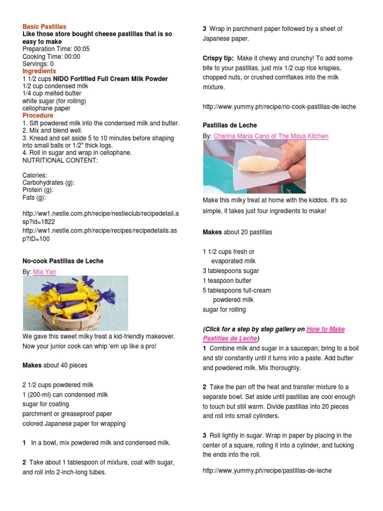 Homemade Filipino Pastillas de Leche (Milk Candy): Four Simple ...