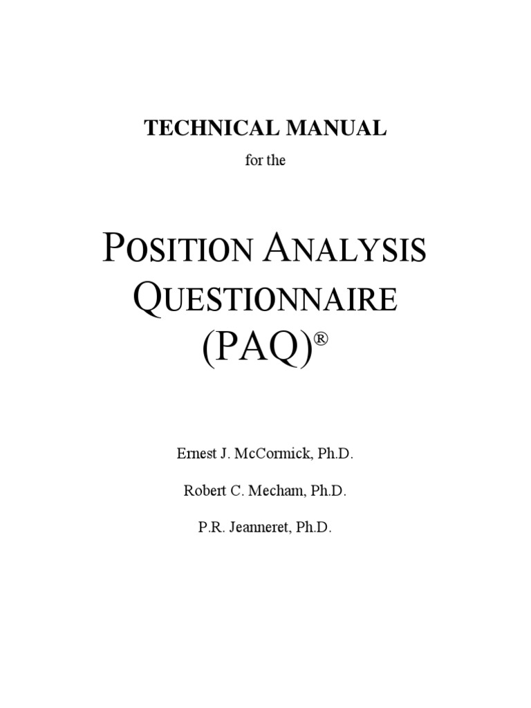 Pa Q Technical Manual | PDF | Validity (Statistics) | Test (Assessment)