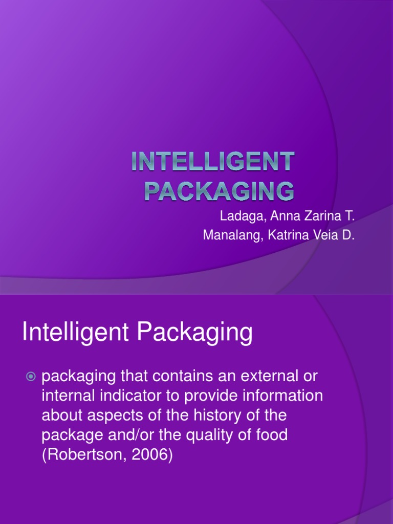 Intelligent Packaging | PDF | Radio Frequency Identification | Packaging And Labeling
