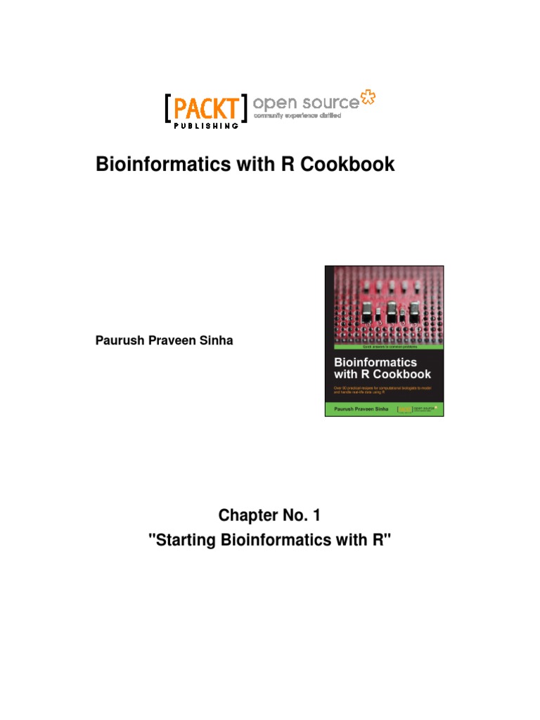 Bioinformatics With R Cookbook Sample Chapter Pdf R Programming Language Statistical