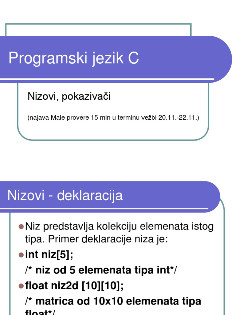 Programski Jezik C | PDF