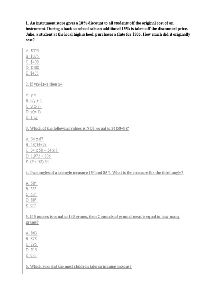 Maths Worksheet | PDF