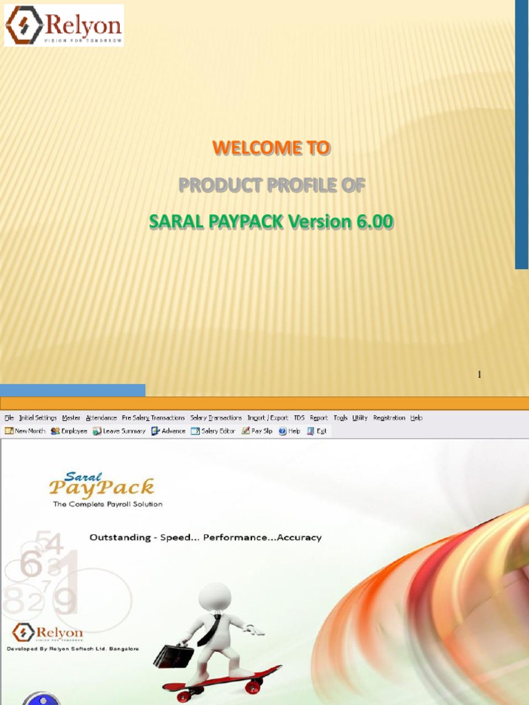 A Guide to Configuring and Setting Up Saral PayPack Version 6.00 for ...