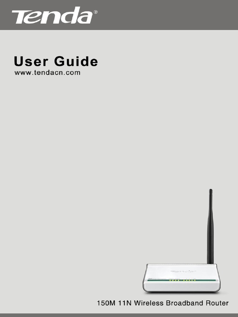 Tenda Wireless Router - User Guide English | PDF | Ip Address ...
