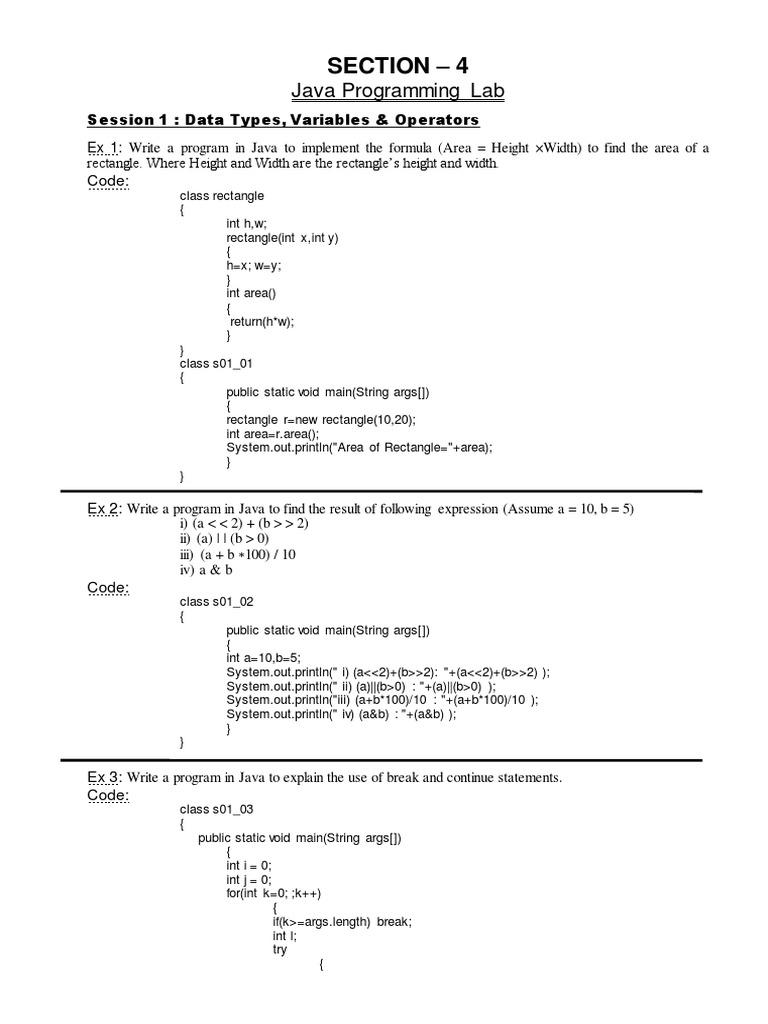 BCSL-043 Lab Record | PDF | Interface (Computing) | Inheritance (Object Oriented Programming)