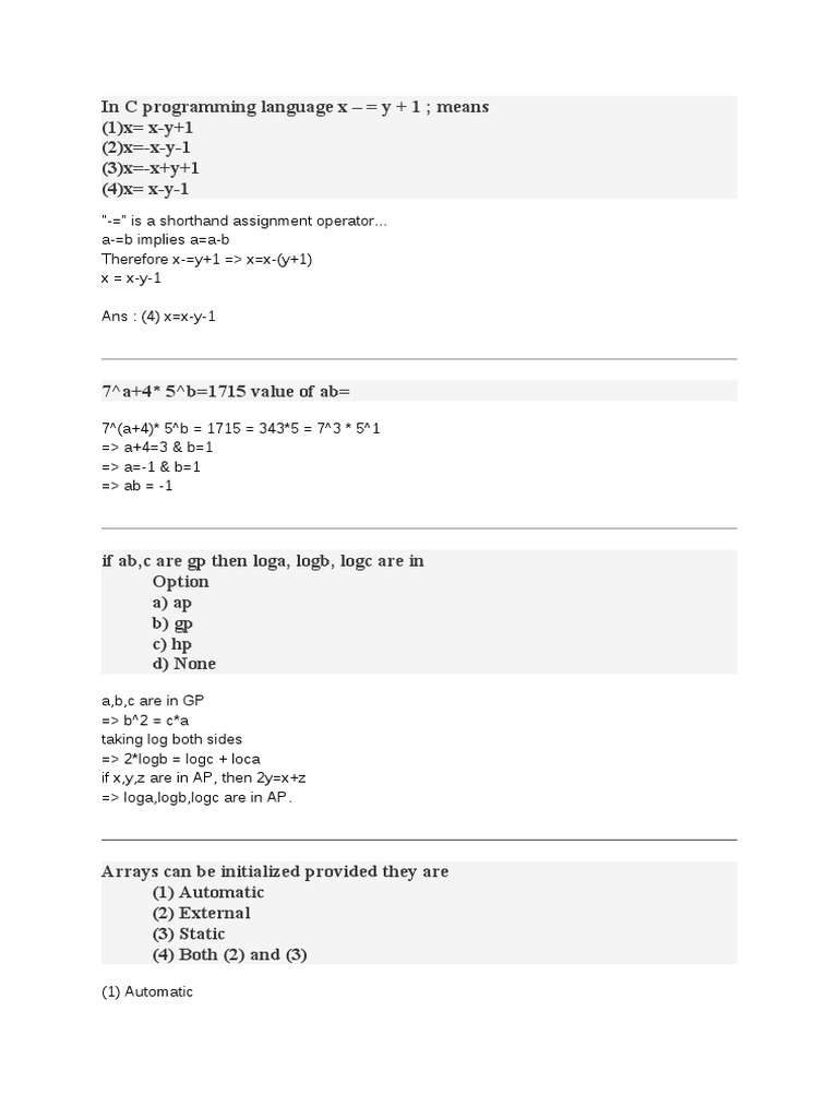 AMCAT | PDF | Programming Paradigms | Mathematics Of Computing