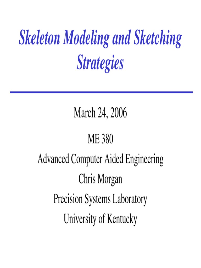 Skeleton Modeling | PDF | Line (Geometry) | Perpendicular