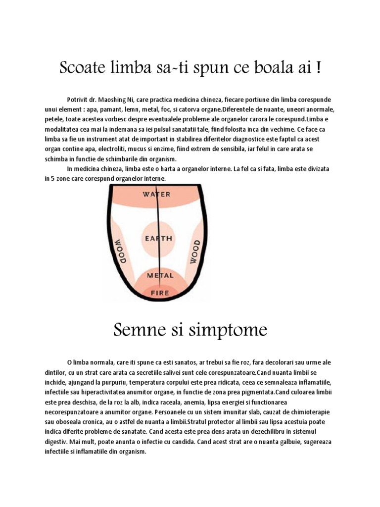 Bolile Limbii | PDF