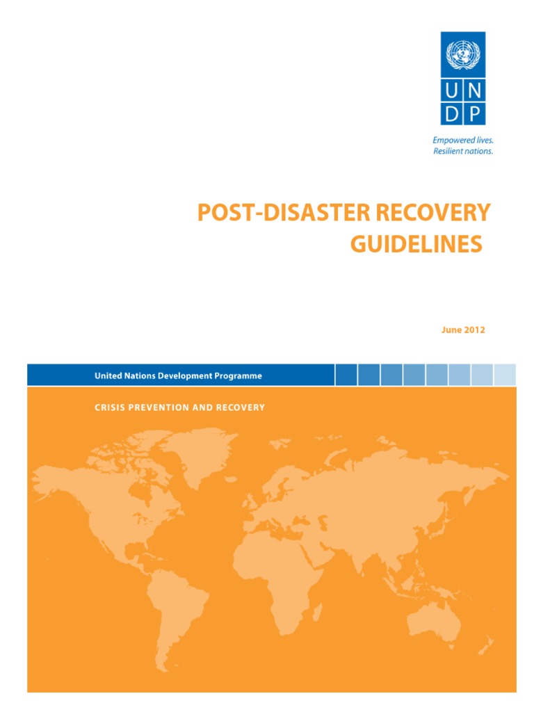 Post-Disaster Recovery Guidelines | PDF | Disaster Risk Reduction ...