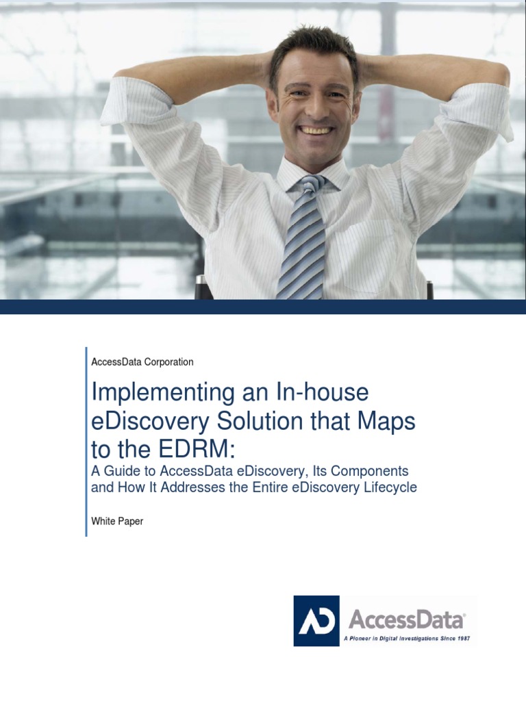 Guide To AD Ediscovery Implementing In-House Solution Maps EDRM PDF ...