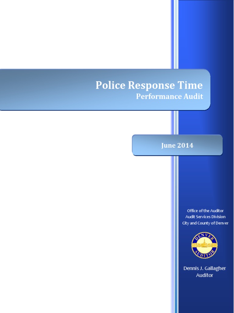 Denver Police Response Time Performance Audit | PDF | Community ...