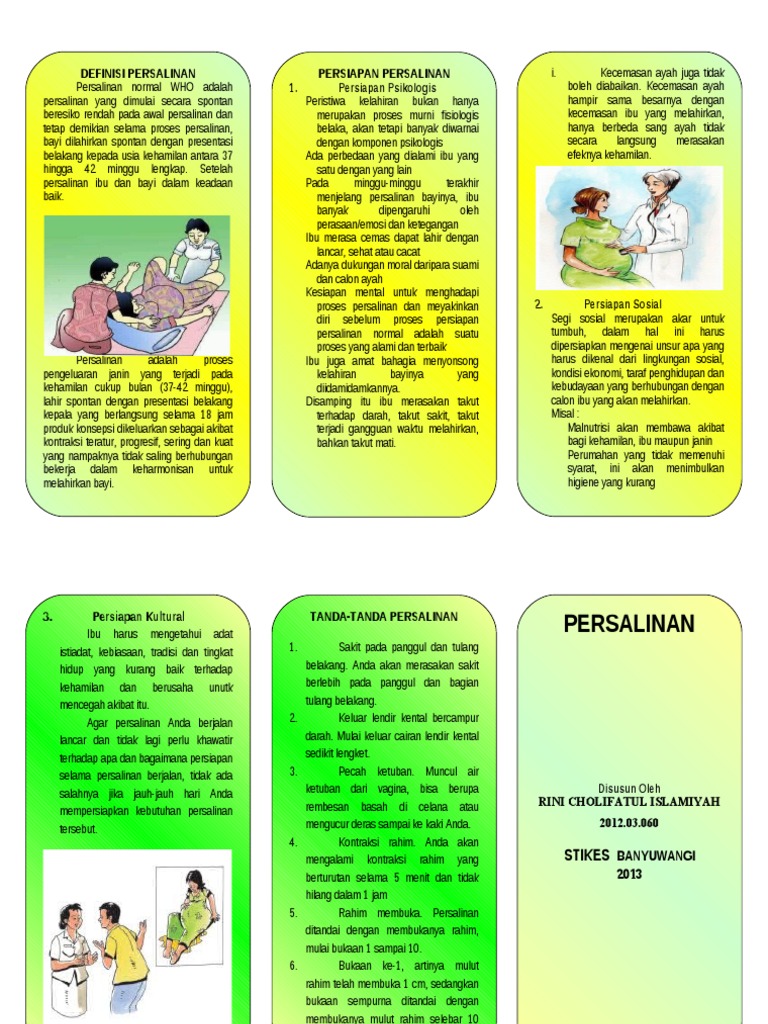 Leaflet Persalinan | PDF