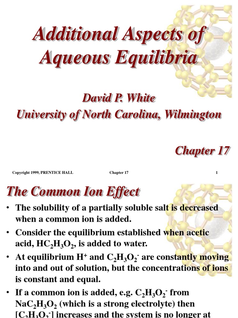 Chap 7 Additional Aspects of Aqueous Equilibria | PDF | Buffer Solution | Titration