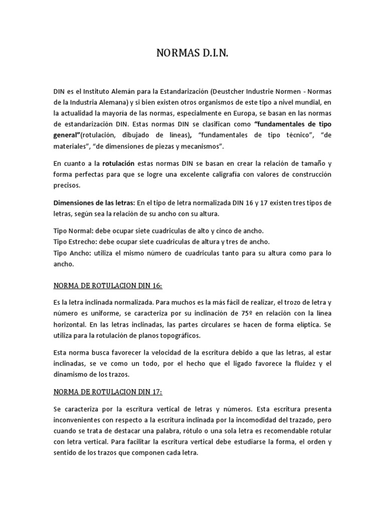 Normas Din | PDF