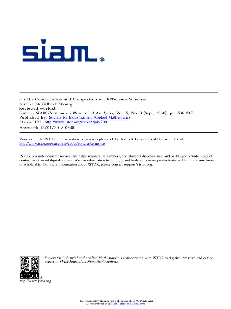 Strang (1968) - On The Construction and Comparison of Difference ...