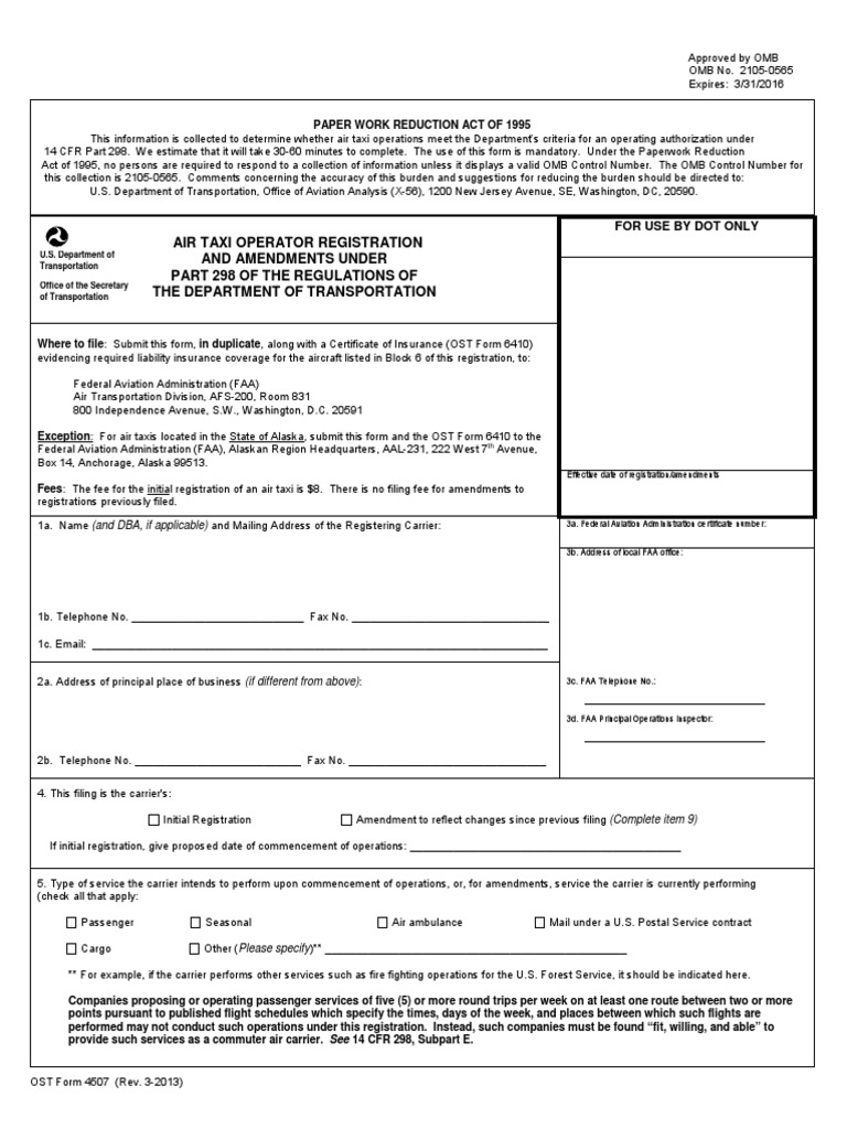 Fill Able Form 4507 | Download Free PDF | Federal Aviation ...