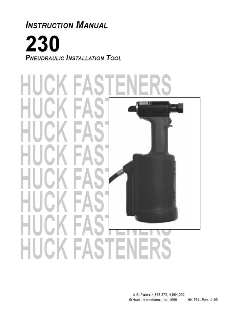 Huck 230 | PDF | Implied Warranty | Screw