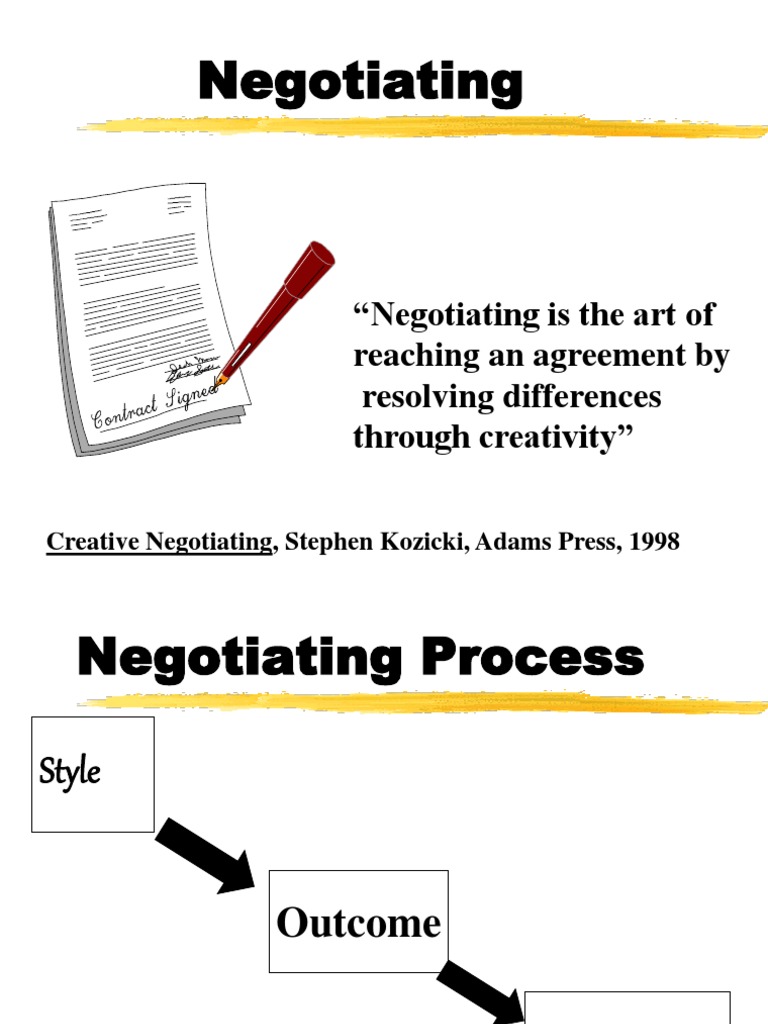 Negotiation | Negotiation | Psychological Concepts