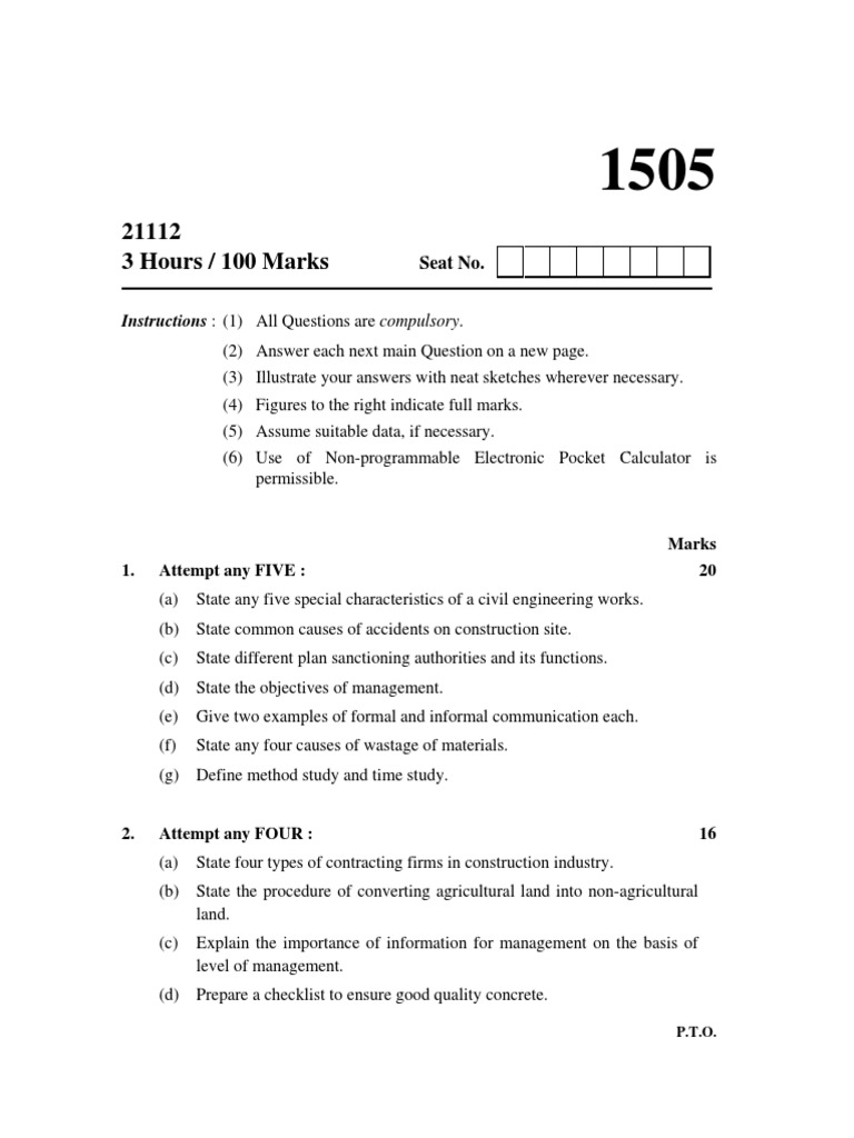Diploma Question Paper | PDF | Economies | Business