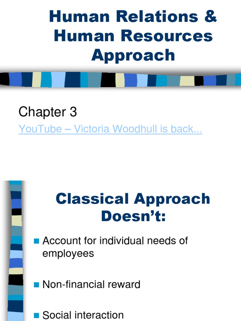 Human Relation Approaches To Management | PDF | Action (Philosophy ...