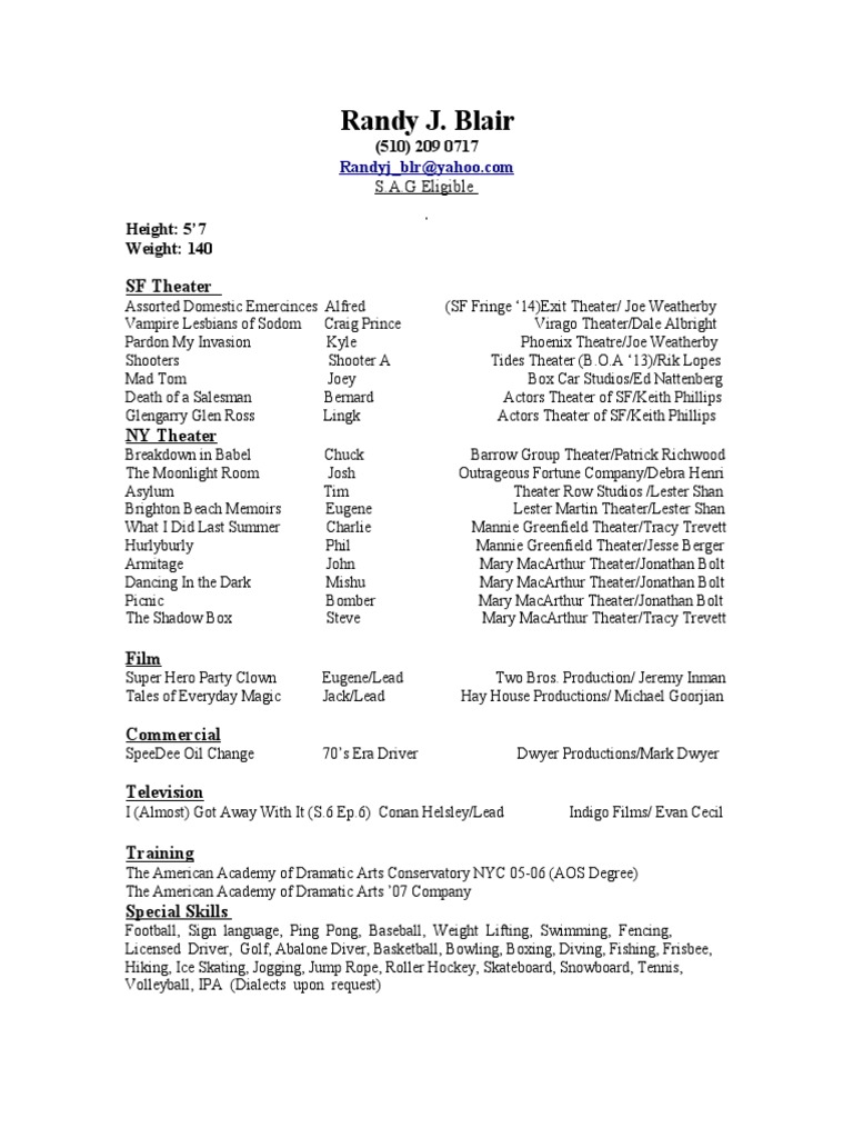 Randy J Resume | PDF