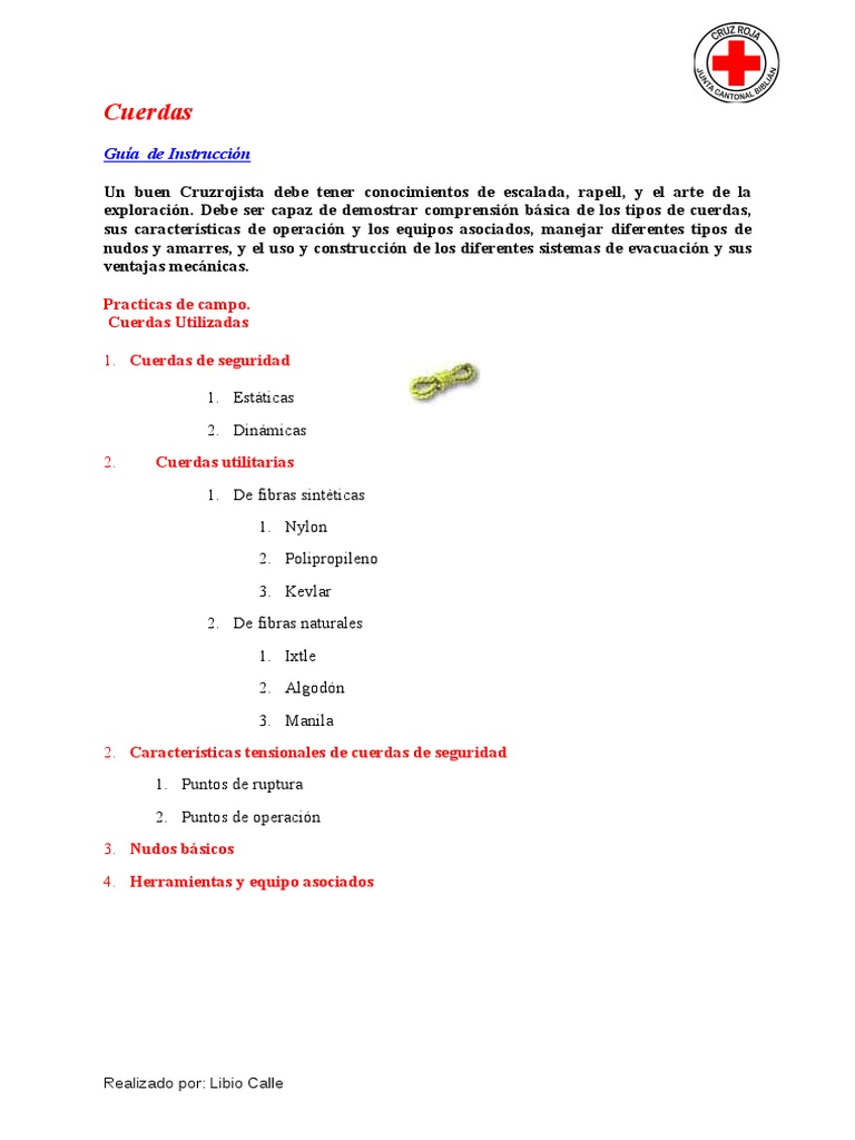 Rapel Escalada Rescate | PDF | Cuerda | Viaje de aventura