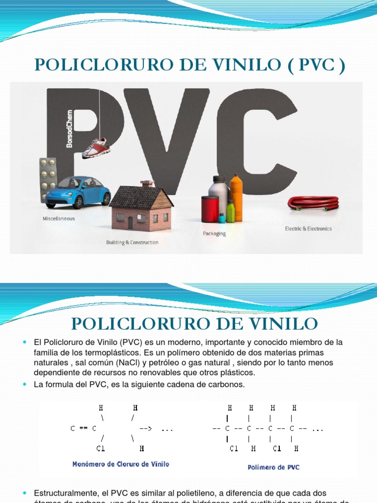 Pvc | Cloruro de polivinilo | Sustancias químicas