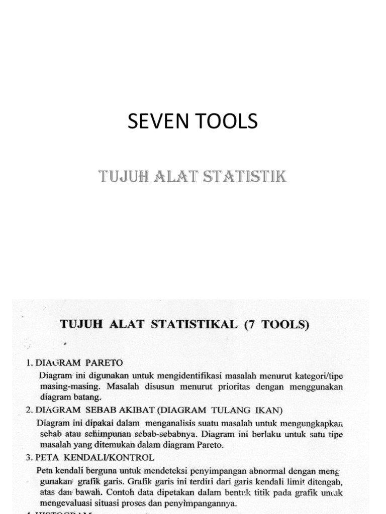 Seven Tools: Tujuh Alat Statistik | PDF