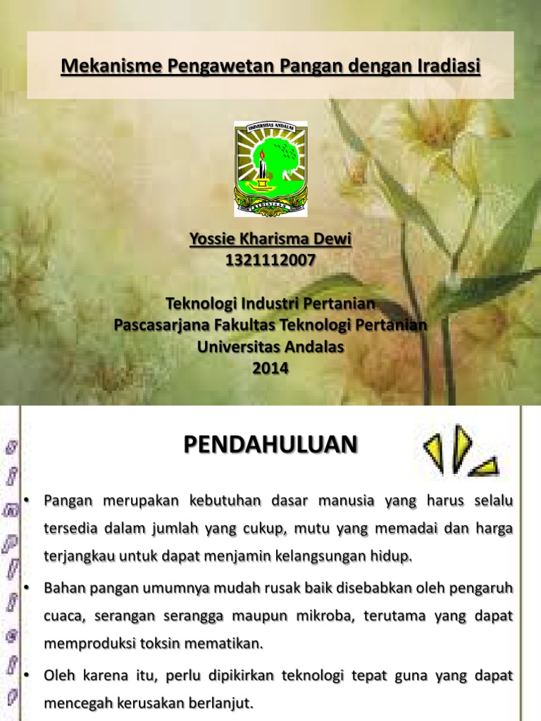 Mekanisme Pengawetan Pangan Dengan Iradiasi | PDF