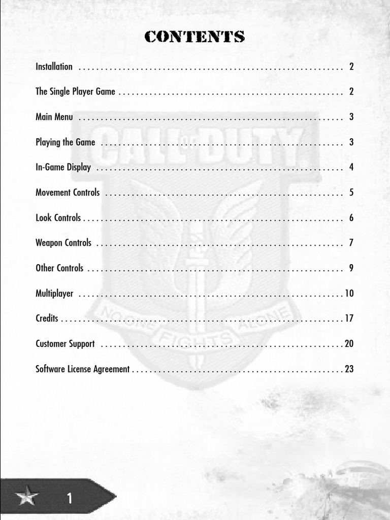 Call of Duty Manual PDF | PDF | License | Internet Service Provider